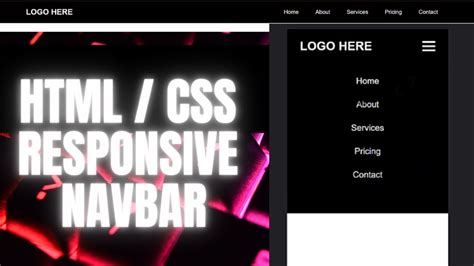 how to create a responsive navbar using html css step by step eroppa