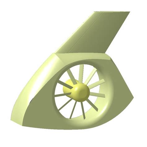 Geometric Model Of Ducted Tail Rotor In The Aerodynamics Simulation Of