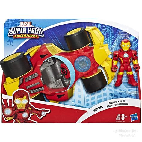 Jual Playskool Marvel Superhero Adventures Figure Iron Man Mobil