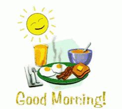 Breakfast And Animated Clipart