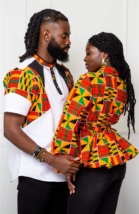 African Print Polo Shirt For Men Kente Shirt For Men Short Sleeve
