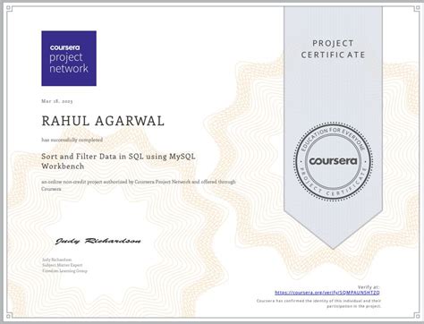 Rahul Agarwal On Linkedin Im Happy To Share That Iv Completed The