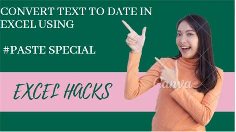 How To Convert Text To Date Using Paste Special Excel Main Text Ko Date Main Kaise Convert