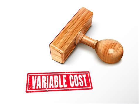 premium photo variable cost text and stamp