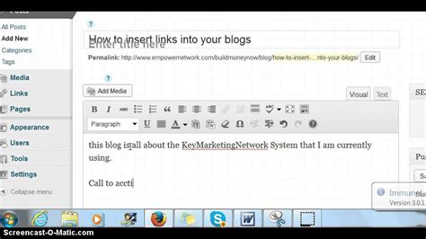 How To Insert Clickable Links In Your Blogs Youtube