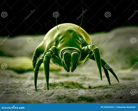 A Common Dust Mite Stock Illustration Illustration Of Asthma 57843256