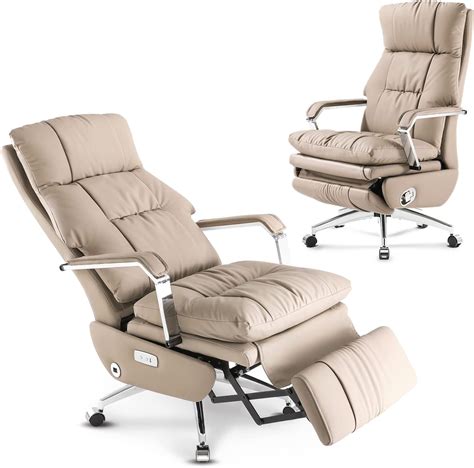 Emiah Ergonomic Executive Office Chair Big And Tall Reclining Office Chair With Footrest And