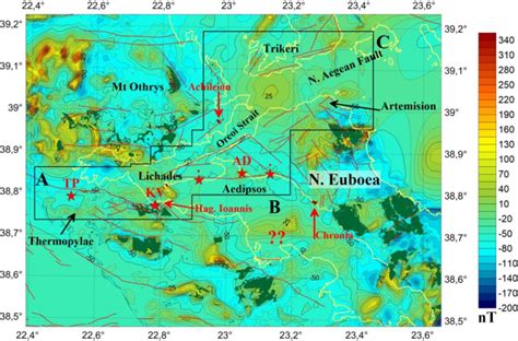 Reduced To Pole Aeromagnetic Anomaly Map Observed At Constant Ground