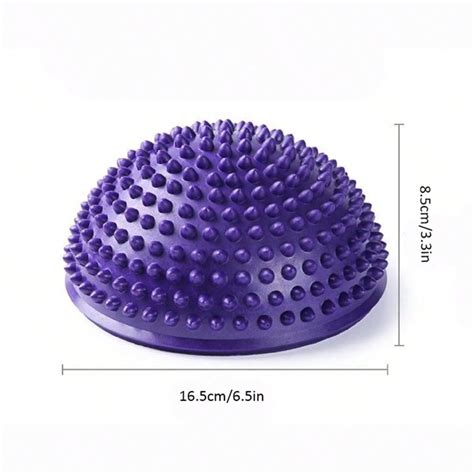 Pvc Semi Circular Durian Ball Inflatable Half Yoga Balls Massage Point