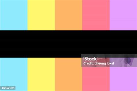 Pastel Color Palettes Collection Background Striped Seamless Pattern