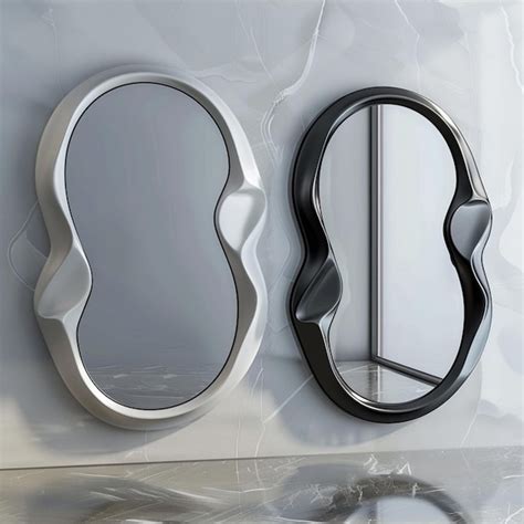One Realistic Mirror With Reflection Premium Ai Generated Image