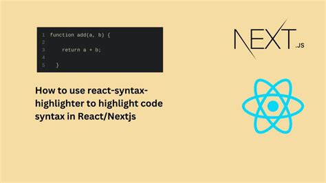 How To Use React Syntax Highlighter In Reactnextjs Gopal Adhikari