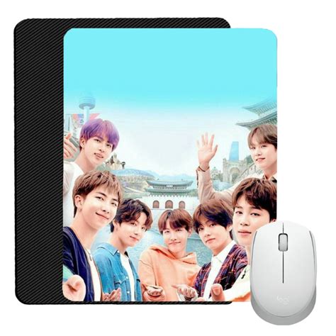 Mouse Pad แผ่นรองเมาส์ Rm อาร์เอ็ม Jin จิน Suga ชูก้า จีมิน Park Ji Min
