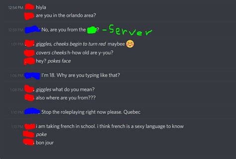 discord messages with random dude on my server creepyasterisks