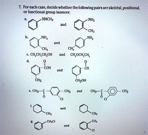 Solved 7 For Each Case Decide Whether The Following Pairs Are