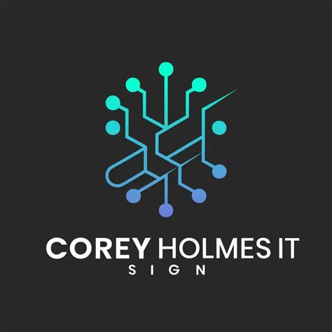 Logo Design For Corey Holmes It Clean And Modern Cpu Inspired Graphic