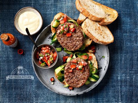 Recipe Colorful Beef Burger The Frozen Butcher