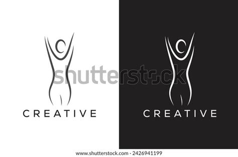 Weight Loss Vector Logos Logo Female Stock Vector Royalty Free