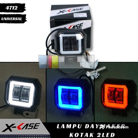 Jual Lampu Tembak Kotak Lampu Sorot Led Cwl Mata Led Lensa D Watt Cree Angel Eye Universal