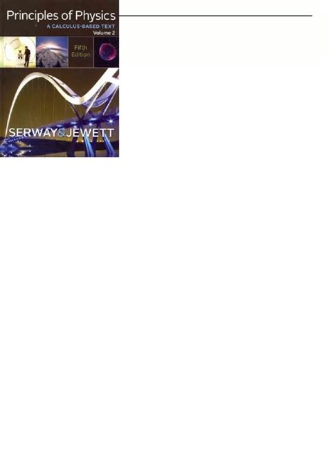 Principles Of Physics A Calculus Based Text 5th Edition Volume 1 And 2