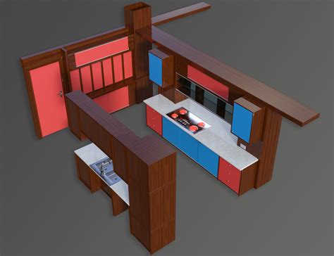 Retro Apartment Daz 3D