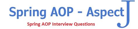 Spring Aop Interview Questions And Answers Dinesh On Java
