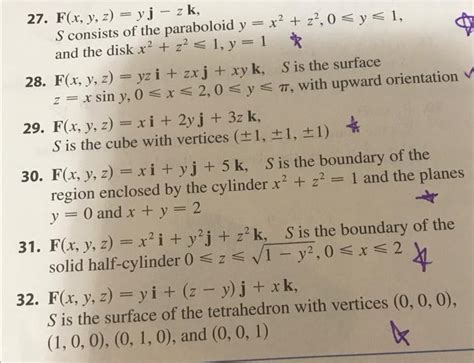 Solved 21 32 Evaluate The Surface Integral ∬sf⋅ds For The