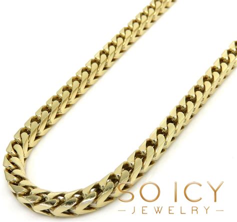 Buy 14k Yellow Gold Solid Tight Franco Link Chain 20 30 Inch 35mm