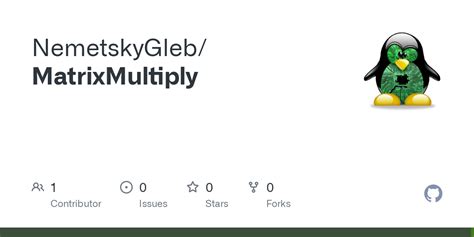 Github Nemetskyglebmatrixmultiply
