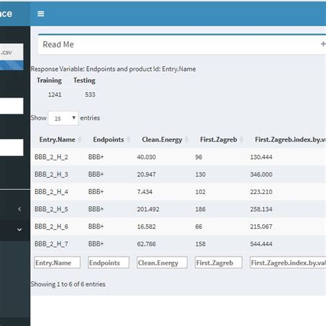 Model Building Results Output Page With Confusion Matrix Validation
