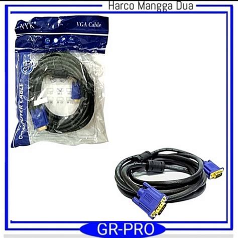 Jual Kabel VGA Gold Plated M To M 3meter Original NYK Shopee Indonesia