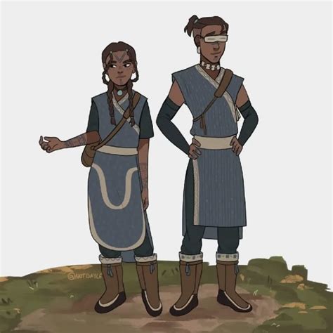 Katara Sokka With Traditional Inuit Tattoos Avatar Avatar The Last
