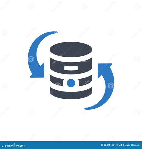 Database Sync Icon Stock Vector Illustration Of Sign 223751531
