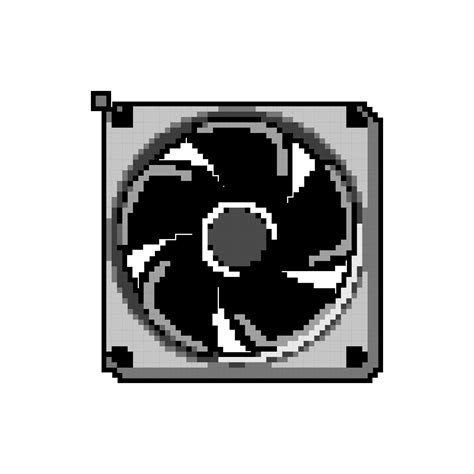 Technology Cooling Fan Pc Game Pixel Art Vector Illustration Vector Art At Vecteezy