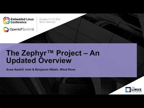 Free Video The Zephyr Project An Updated Overview Of The Real Time Operating System From