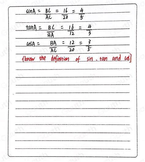 solved 2 match the trigonometry formula to its correct ratio reduce