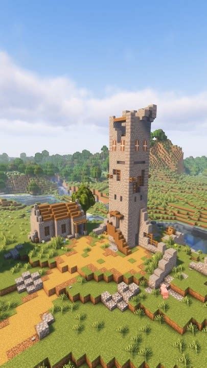 We Dropped A New Tutorial For This Outpost Minecraft Medieval Ideas