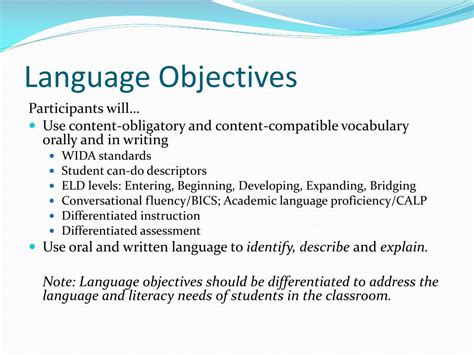 Ppt Differentiating Instruction And Assessment For Ells Powerpoint
