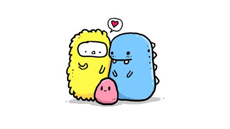 Life 05 How To Draw Three Cute Monsters Doodle Art Youtube