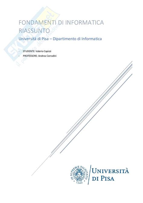 Esame Fondamenti Di Informatica