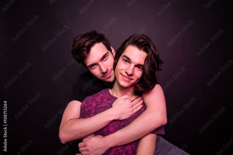 Cute Babe Gay Male Couple Stock Photo Adobe Stock