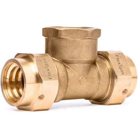 Flexigas Tee Female Adaptor Csst Gas Fittings 15mm X 12