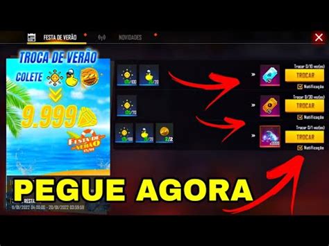 COMO FUNCIONA EVENTO FESTA DE VERÃO NO FREE FIRE COMO GANHAR 10