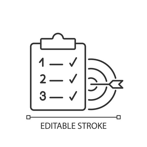 Duidelijke Doelen Lineair Pictogram 3717199 Vectorkunst Bij Vecteezy