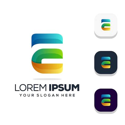 Création De Logo Lettre E Vecteur Premium