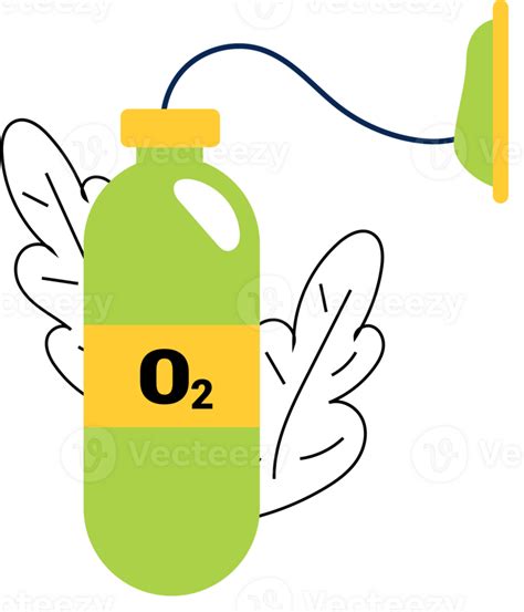 Oxygen Cartoon Illustration 35680310 Png