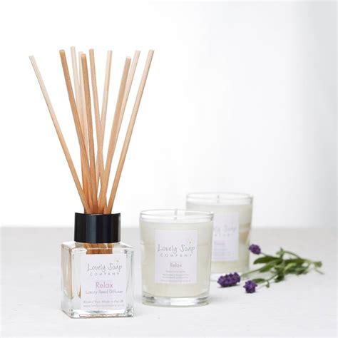 Aromatherapy Reed Diffuser And Candles T Set By Lovely Soap Company