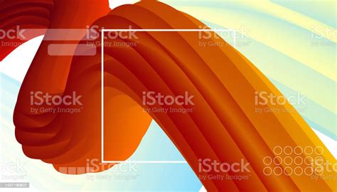 Colorful Abstract Fluid Wave Modern Poster With Gradient 3d Flow Shape Innovation Background