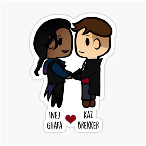 Inej X Kaz Six Of Crows Crooked Kingdom Sticker For Sale By