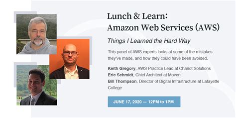 Lunch And Learn Aws — Things I Learned The Hard Way — Chariot Solutions